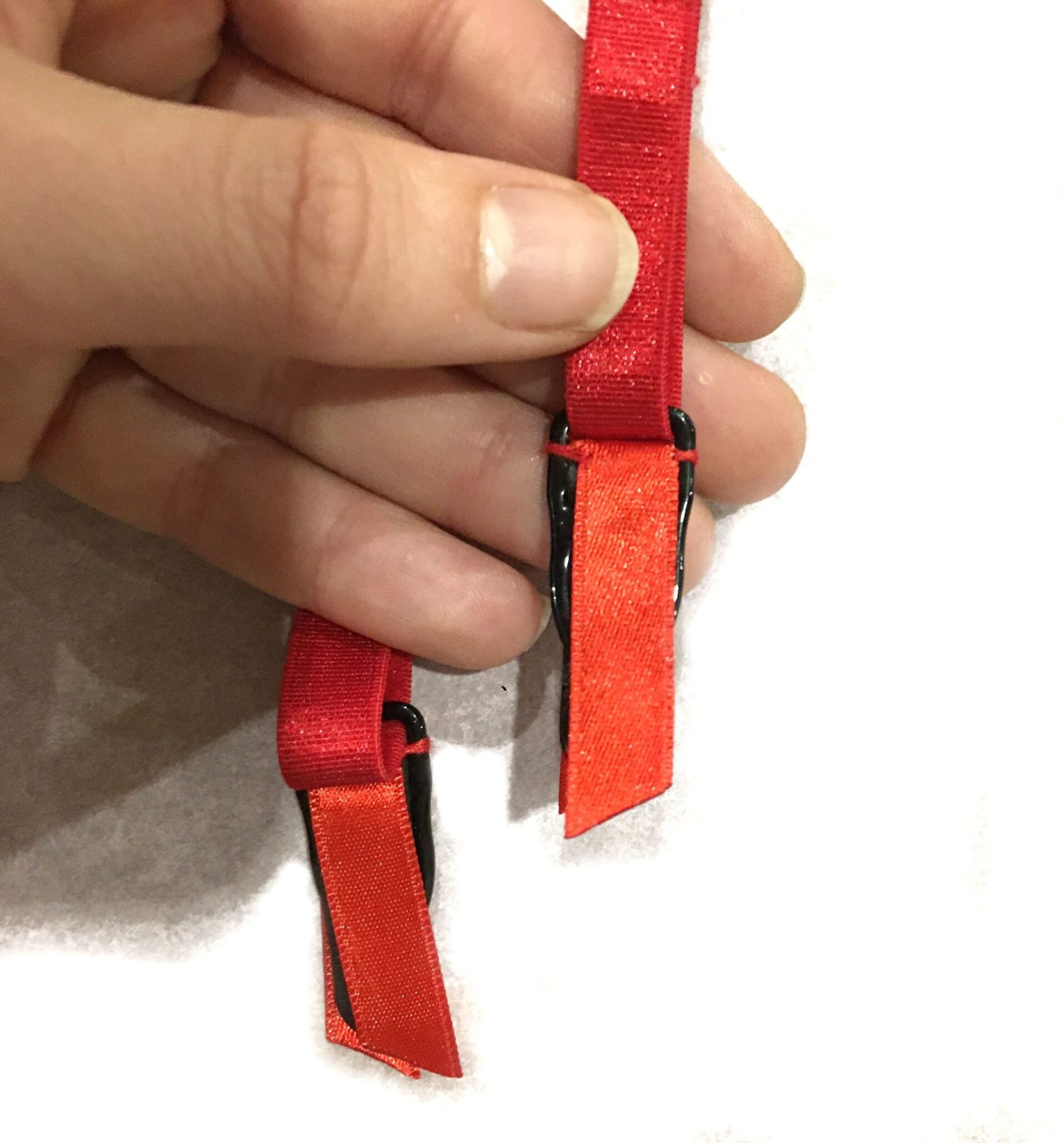 Garter belt - Red garter belt - Silk garter belt - Marianna Giordana Paris