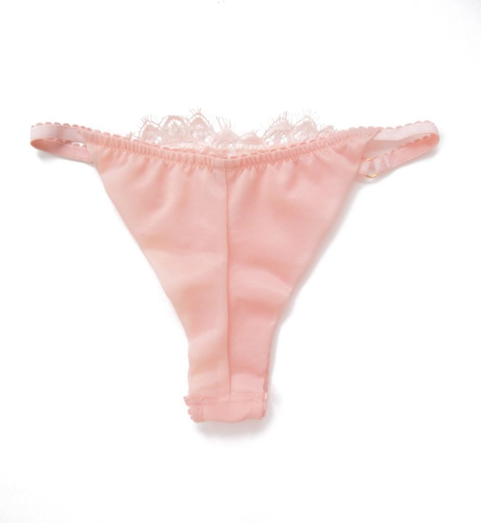 Powder pink Lace Thong panties - Marianna Giordana Paris