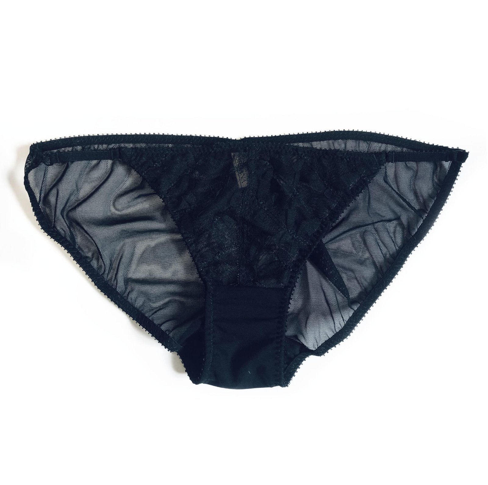 Black bow lace panties - made to measure possible