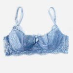 Blue sheer lace bra - Modern and so feminine!